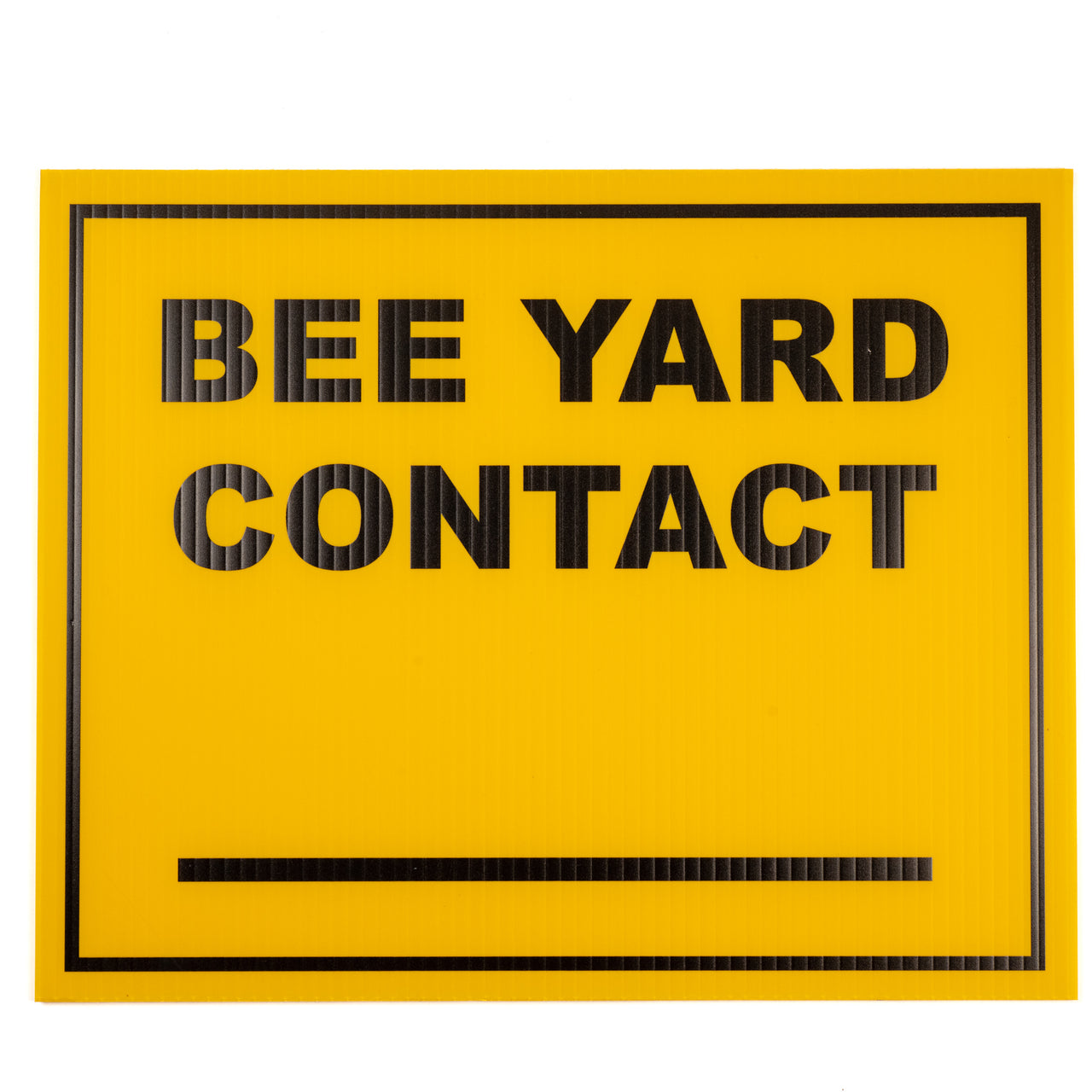 Bee Yard Contact Sign – Bee Maid Honey Online Store